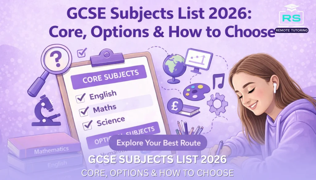 GCSE Subjects List 2026: Core, Options & How to Choose