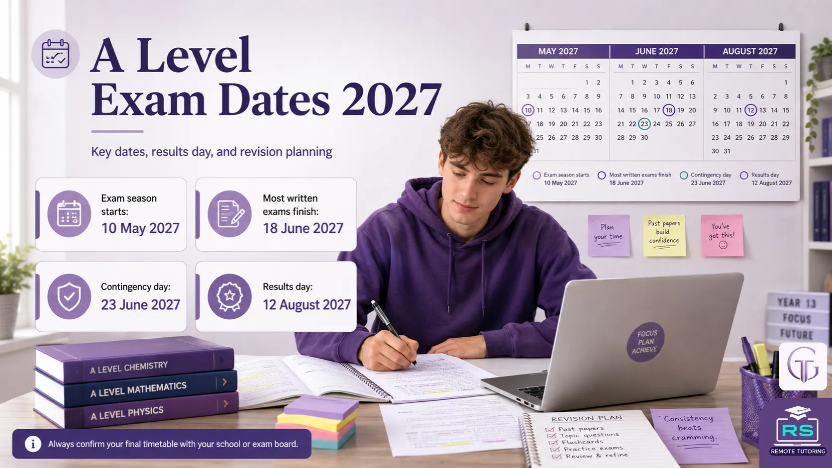 A Level Exam Dates 2027: Key Dates and Results Day
